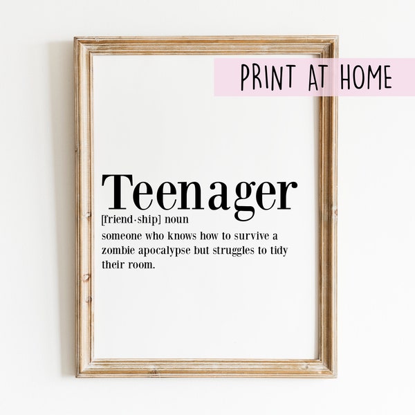 Poster Teen Teenager - Etsy