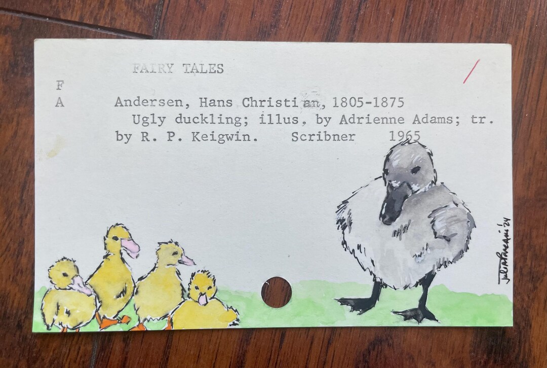 Ducklings Watercolor Illustration Card Catalog Art - Etsy