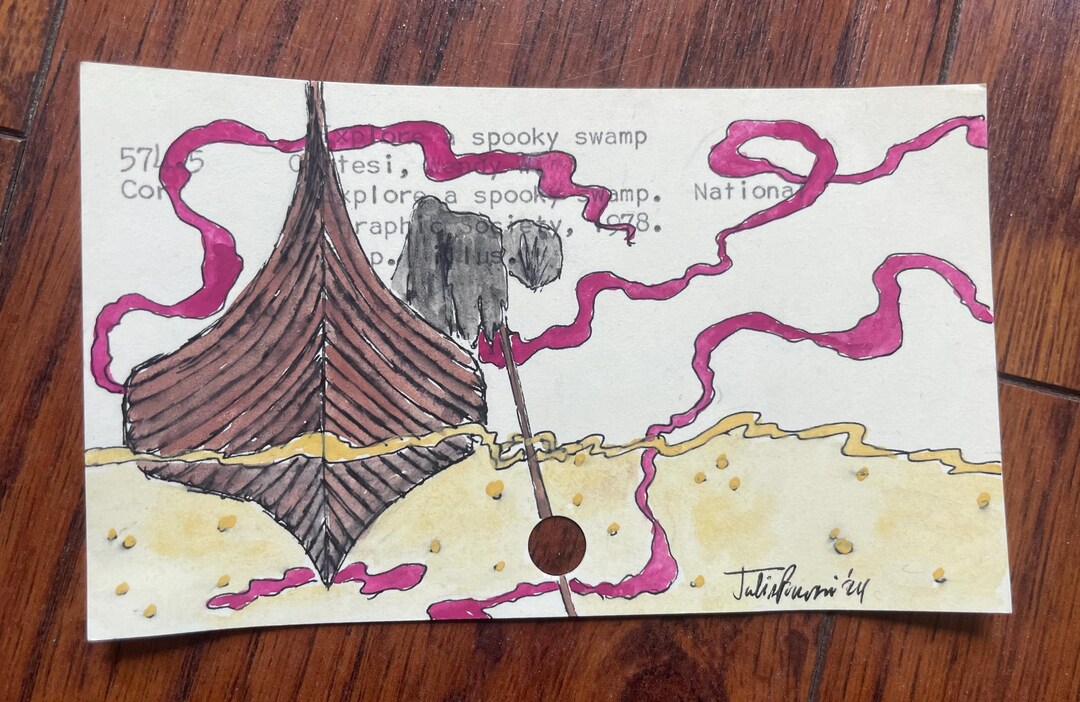 Charon Greek Mythology Watercolor Illustration Card Catalog Art - Etsy