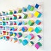Packs of Hand Painted 3d Wall Art Transparent Acrylic Cubes With Bright ...