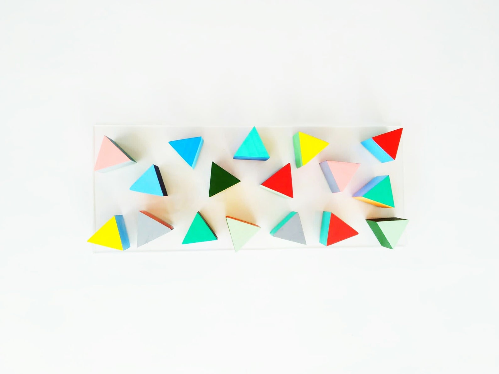 Modern Wood Wall Art Triangles Wood Art. ©3D Art Wooden - Etsy