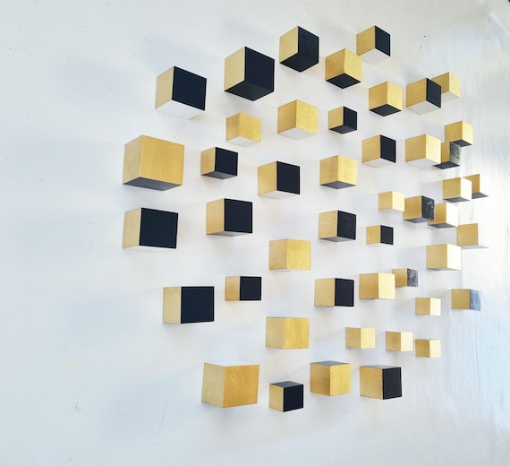 Cubes 3d Art Abstract Stacked Cube Desktop Art 1 3D Model 3D Printable