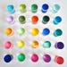 Set of 15 Hand-painted Acrylic Cylinders | Colorful 3D Wall Art ...