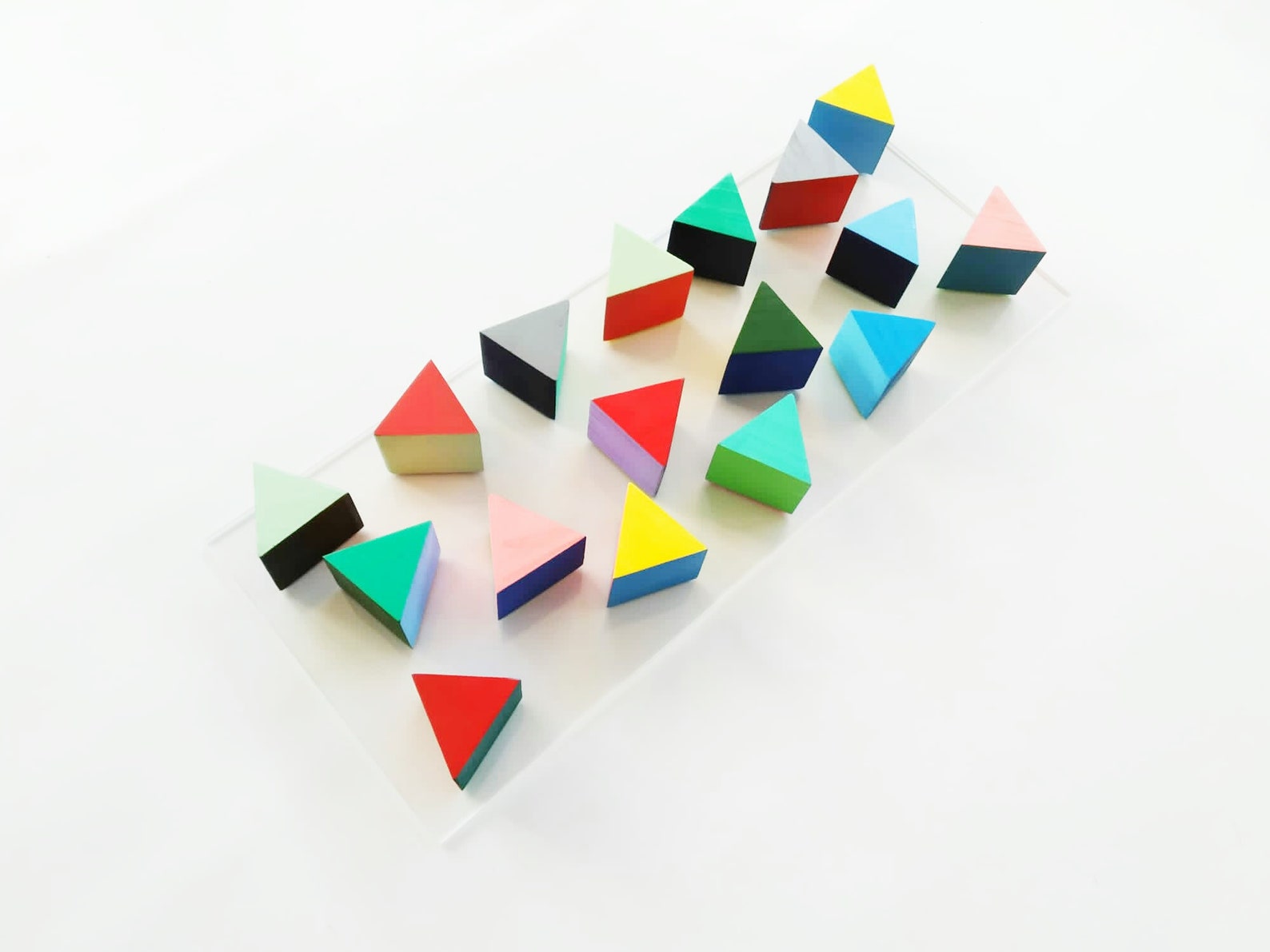 Modern Wood Wall Art Triangles Wood Art. ©3D Art Wooden - Etsy