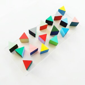 Modern Wood Wall Art, Triangles Wood Art. ©3D Art, Wooden Mosaic, Wall ...