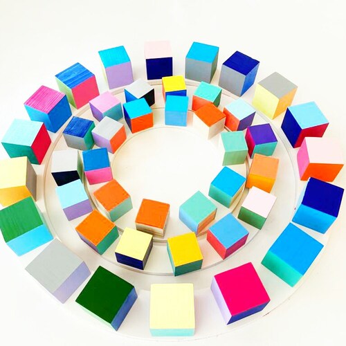 Circle Wood Wall Art in Happy Colors. Circular Sculpture - Etsy