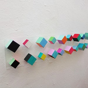 Original and Modern Wood Wall Art. Rectangular, Large, Long and Narrow ...