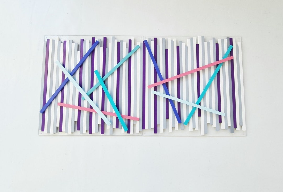 Wood Wall Art, Modern Wooden Slats. It Can Be Hung Vertically or ...