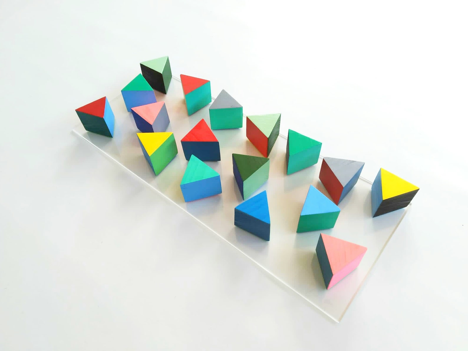 Modern Wood Wall Art Triangles Wood Art. ©3D Art Wooden - Etsy