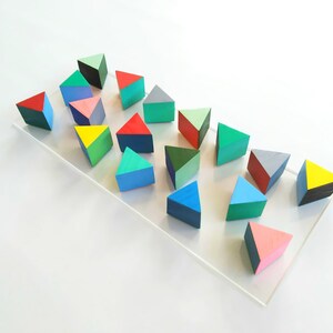 Modern Wood Wall Art, Triangles Wood Art. ©3D Art, Wooden Mosaic, Wall ...