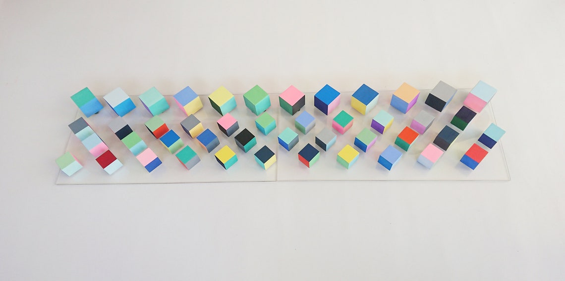 Wood Wall Art. Rectangular Large Long and Narrow Mosaic | Etsy