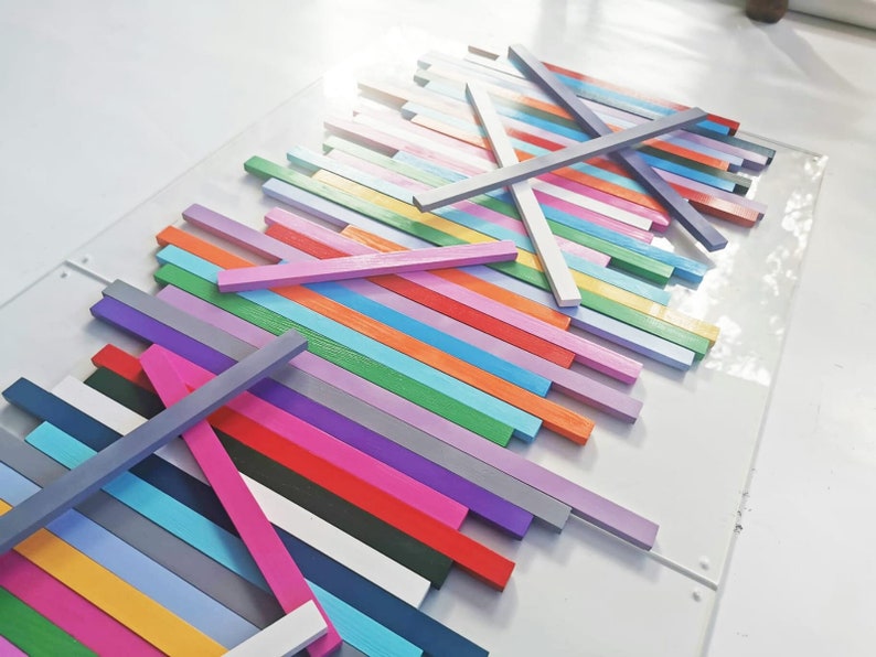 Wood Wall Art. Modern Wall Decor Large Wood Art. Slats in - Etsy