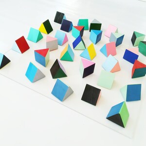 3D Triangles Wood Wall Art.© Wood Wall Hanging Art, Geometric Designs ...