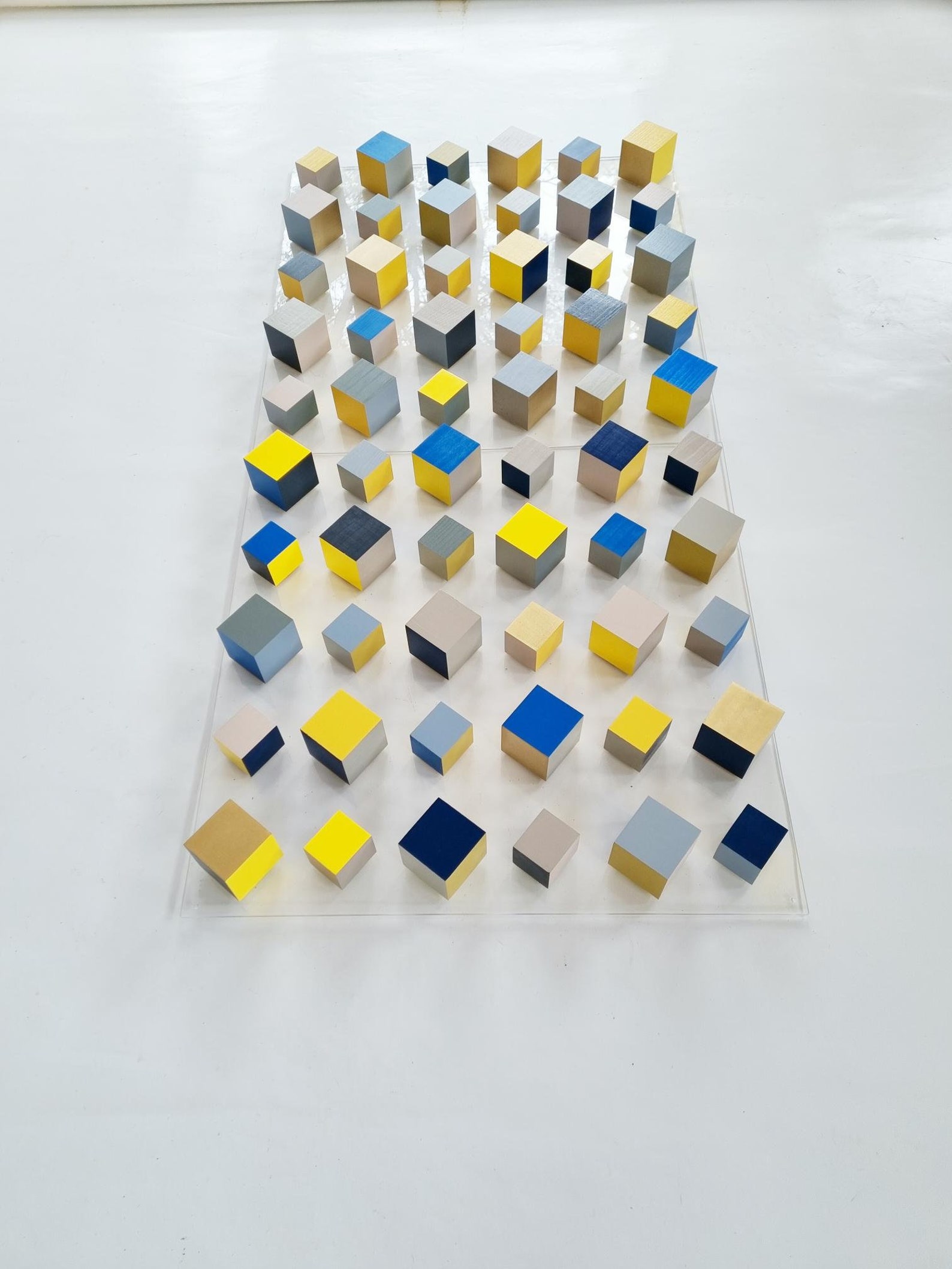 Wood Wall Art. Modern Wood Blocks. Geometric Wall Decor. 2 - Etsy