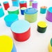 PACKS of Hand Painted Colored Cylinders With High Quality,shiny Epoxy ...