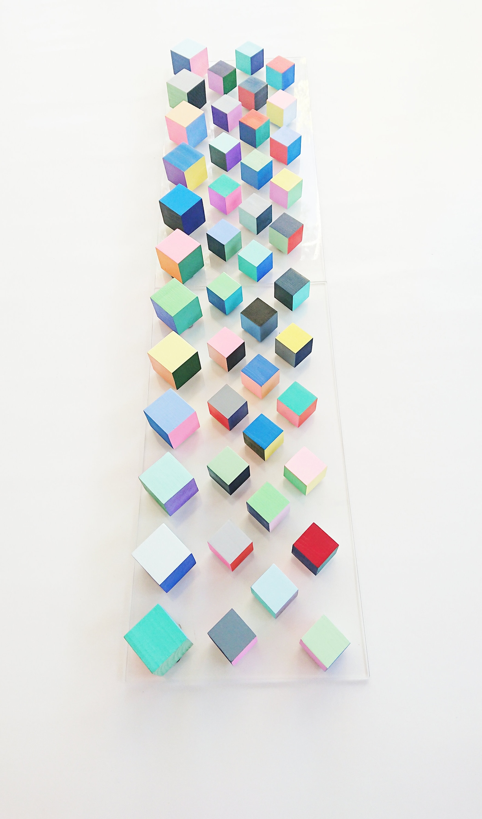 Wood Wall Art. Rectangular Large Long and Narrow Mosaic | Etsy