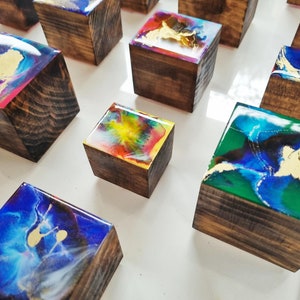Hand-painted 3D Cube Wall Art: Modern Resin Sculpture (24x24) - Etsy