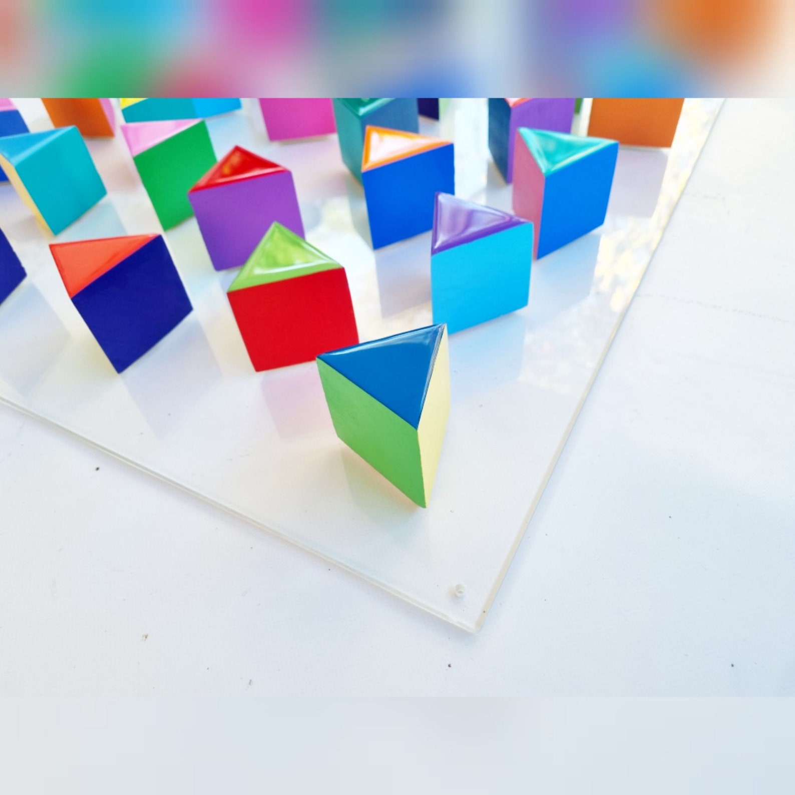 Triangles Wall Art. Wood Wall Art 3d Art. Wood Sculpture. | Etsy