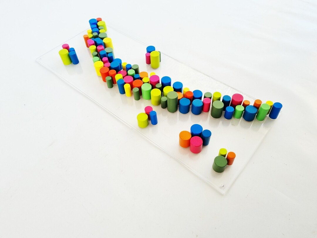 Wall Sculpture. Wood Wall Art. Rectangular Wall Art. Dowel Art ...