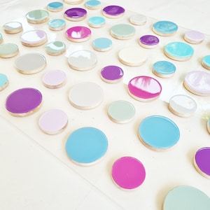 Circle Art, Circular Wall Art, Choose Your Custom Colors, Hand-painted ...