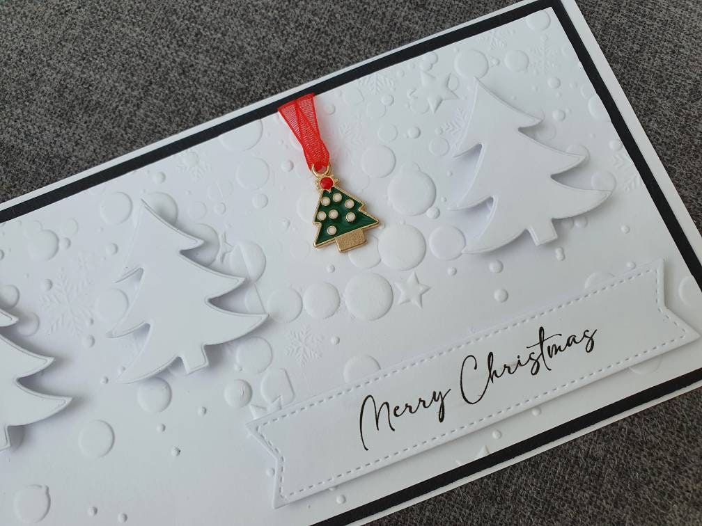 Handmade Christmas Money Wallet: Tree Charm Gift Card Holder - Etsy