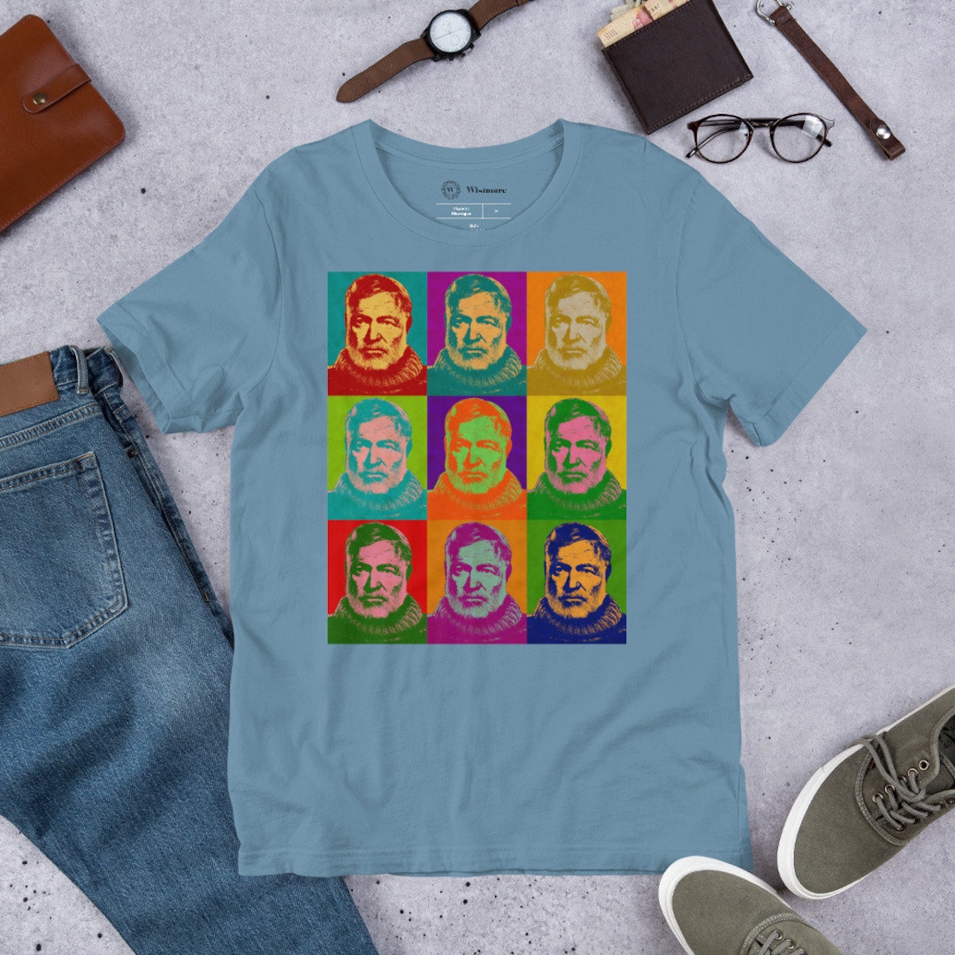 Ernest Hemingway Pop Art Unisex T-shirt - Etsy
