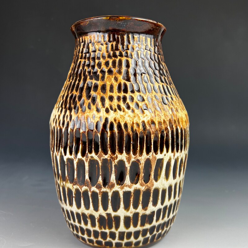 Sgraffito Vase - Etsy