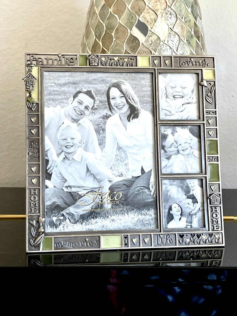 Fetco Home Decor Collage Picture Frame 5x7 Rustic Metal Multi Photo ...