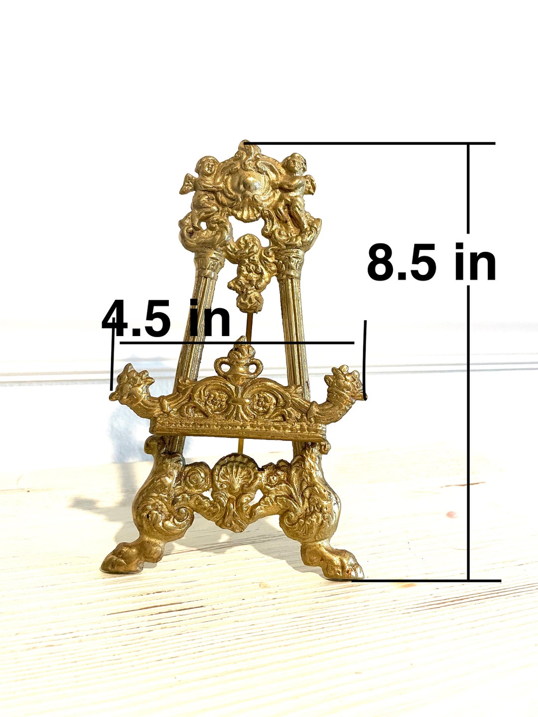 Lovely Ornate Gilded Brass BAROQUE EASEL by Andrea by Sadek - Made in ...
