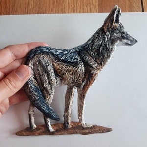 Jackal Sculptural Relief Display Piece - Etsy