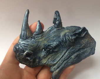 Clay rhino | Etsy