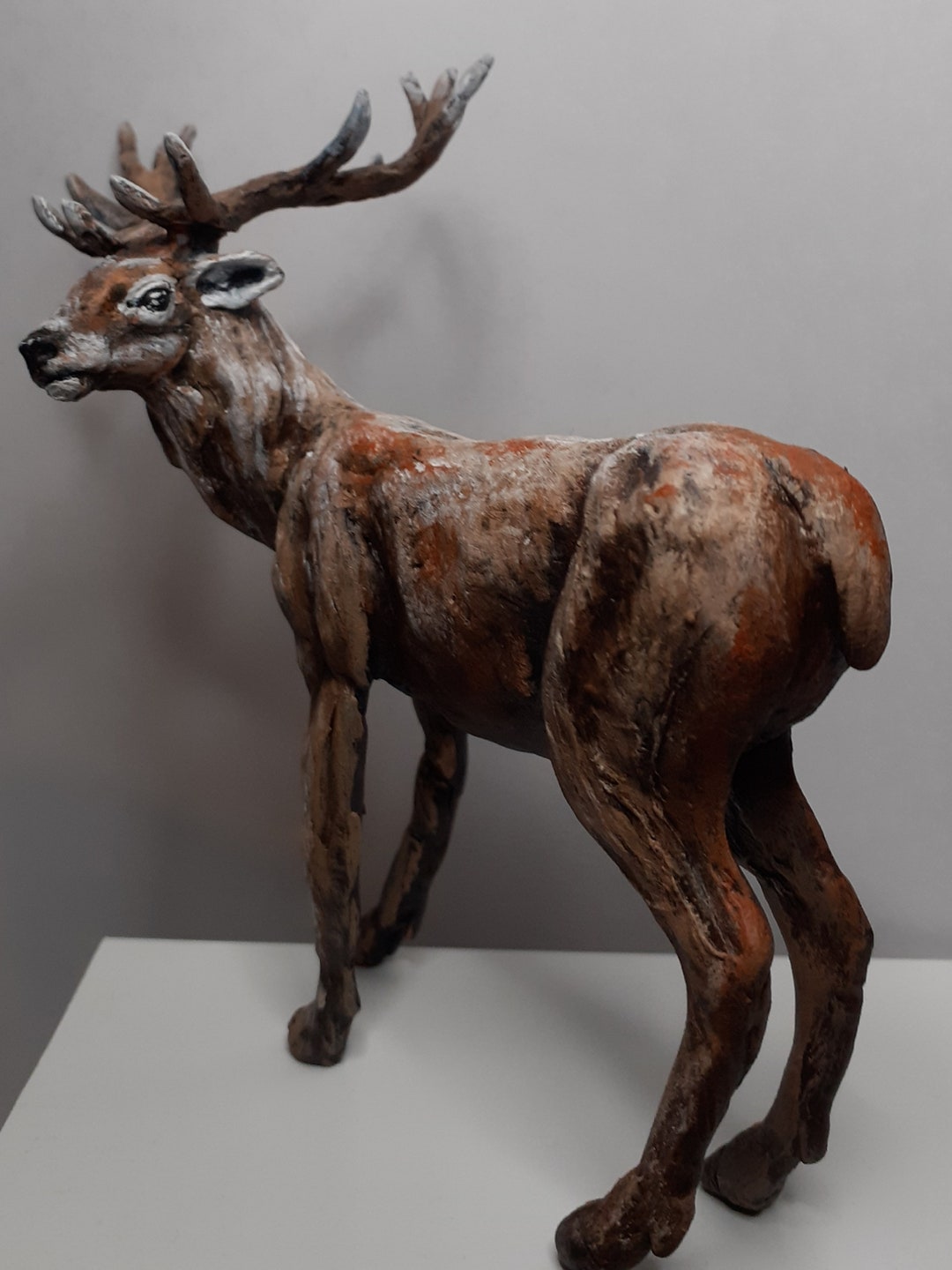 Deer Stag Sculpture - Etsy