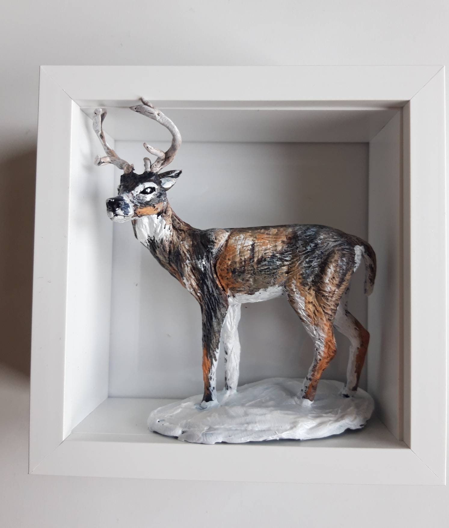 Clay Sculptures Of Deer