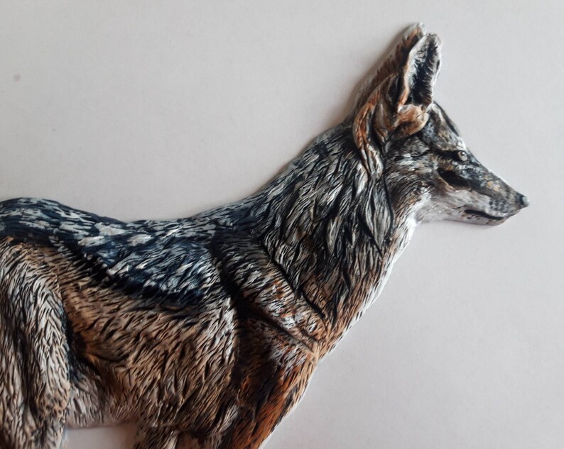 Jackal Sculptural Relief Display Piece - Etsy
