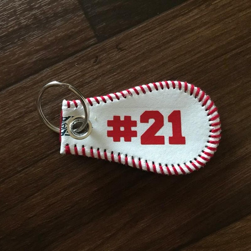 Baseball Keychain - Etsy