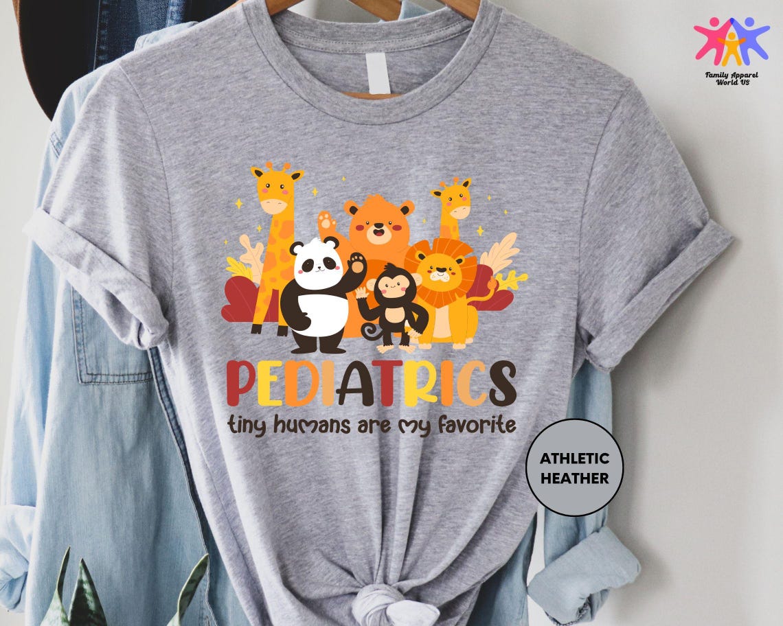 Pediatrics Shirt, Pediatric Nurse Shirt, Tiny Humans Pediatrics Shirt ...