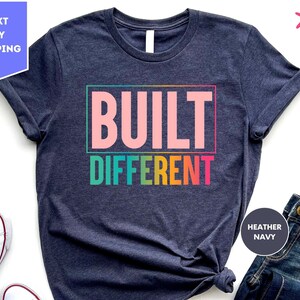 Built Different Shirt, Built Different T-shirt, Ironic Meme Shirt ...