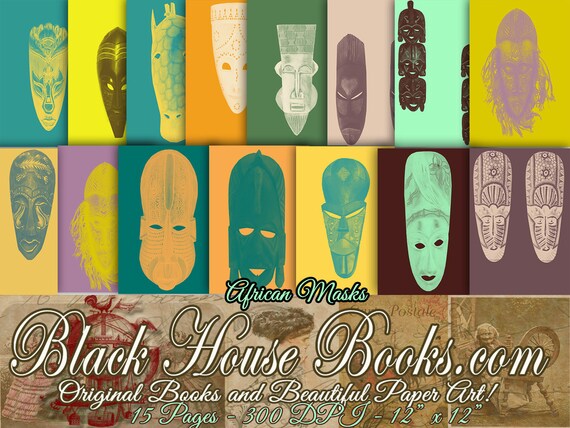 African Masks Paper Traditional African Masks Junk Journal - Etsy