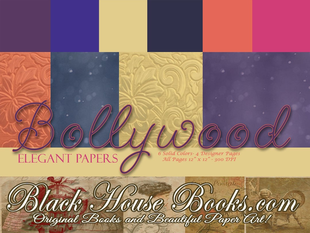 Bollywood Glamour Scrapbook Paper India Ephemera Scrapbook - Etsy España