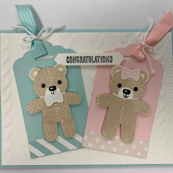 Handmade Baby Card - Etsy