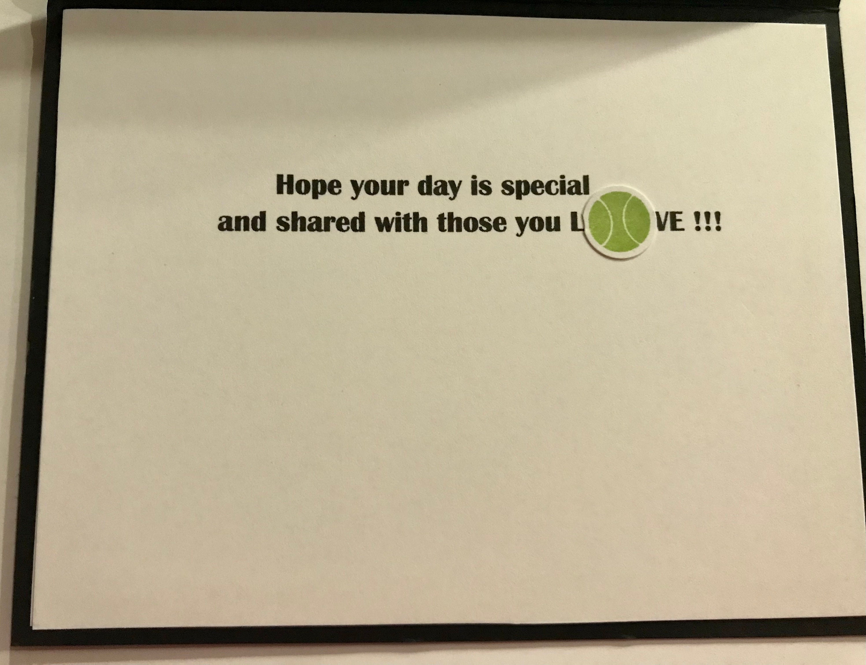 Tennis Birthday Card - Etsy