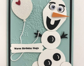 Olaf Birthday Card | Etsy
