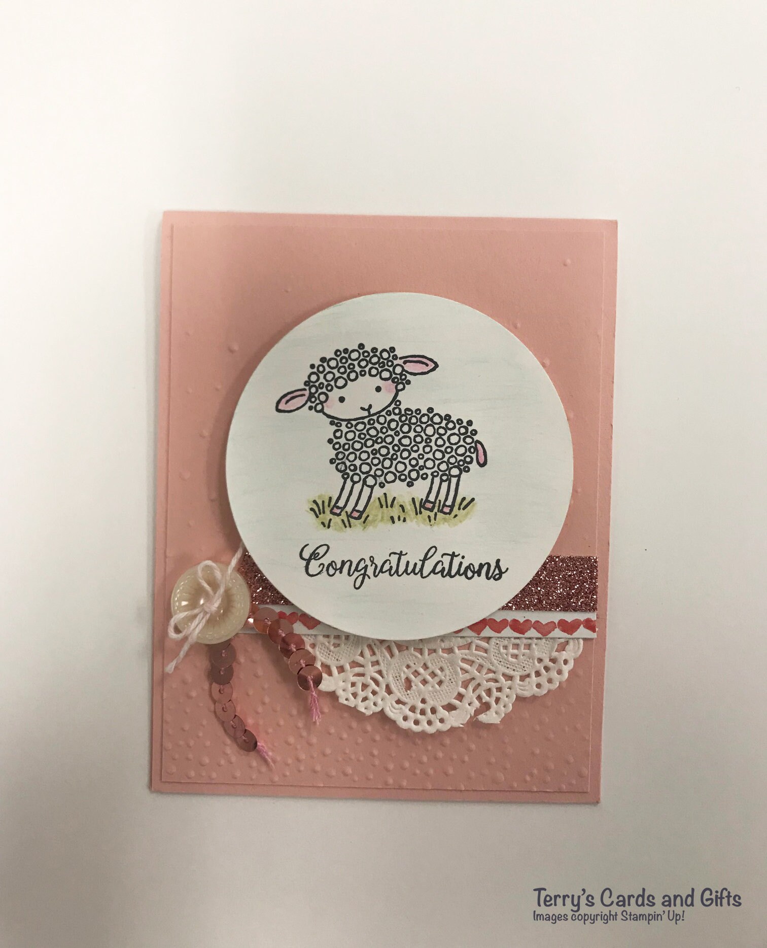 Little Lamb Baby Card - Etsy