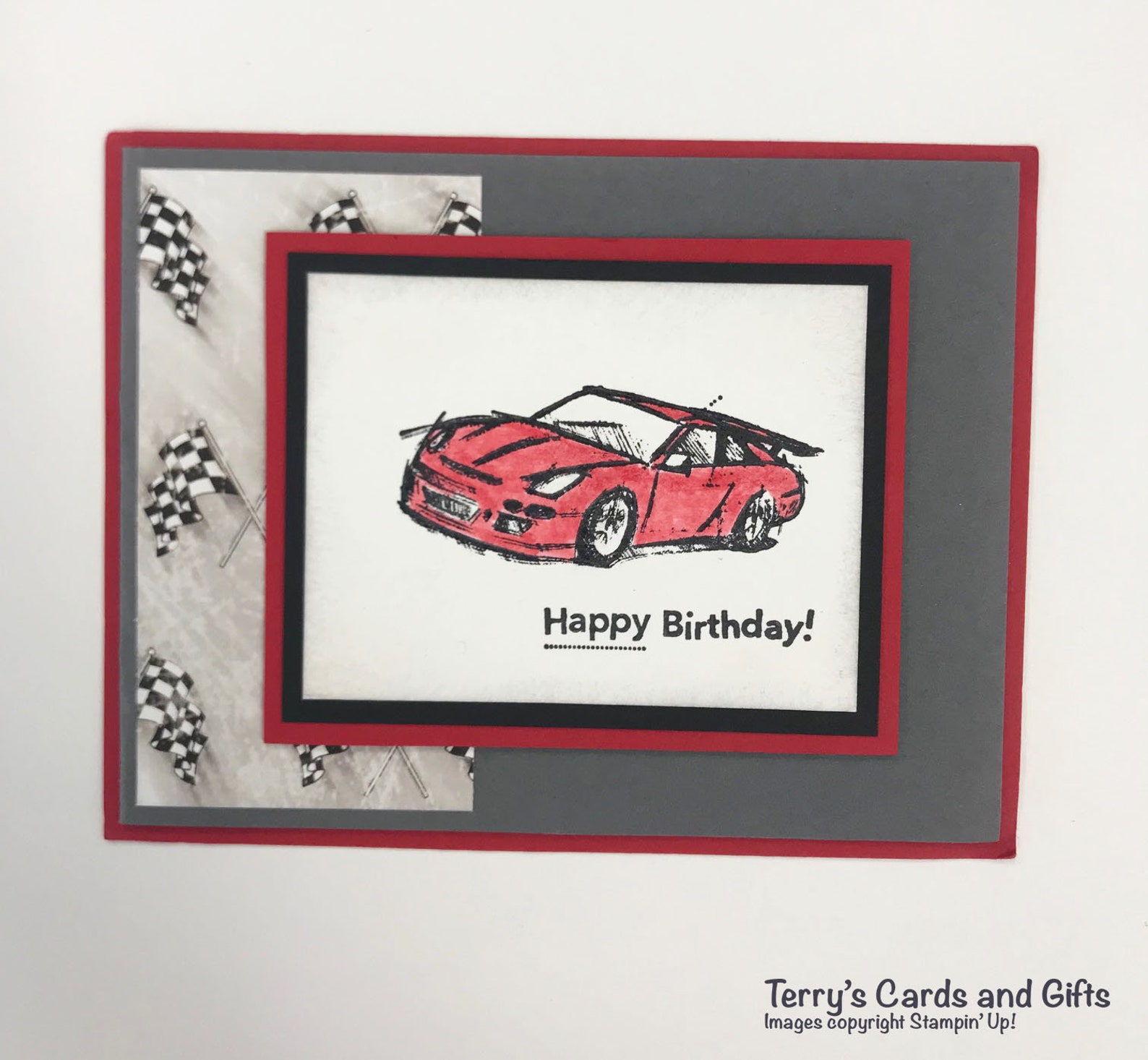 Race Car Birthday Card - Etsy
