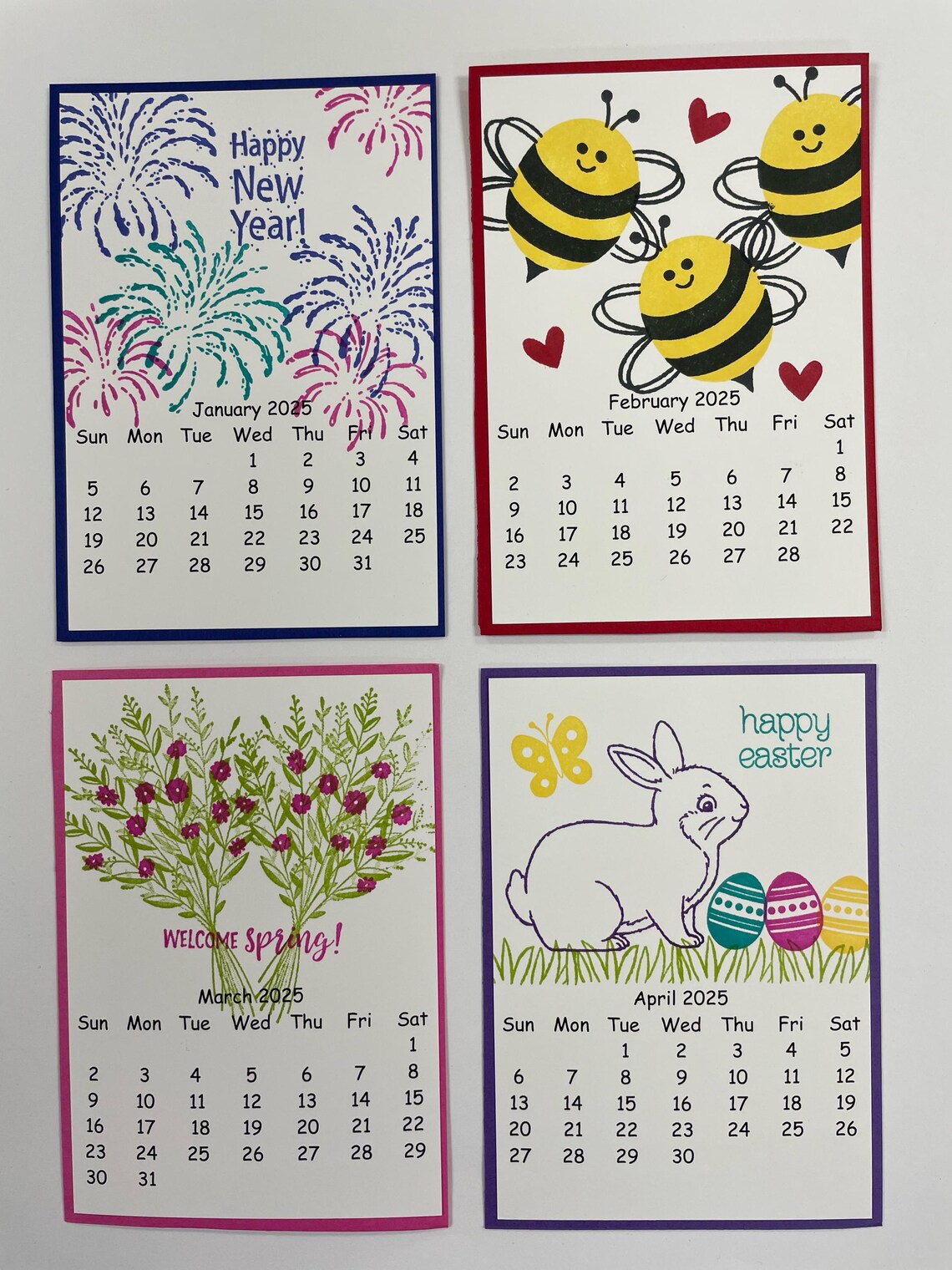 Desktop Calendar 2025 Handheld Calendar Calendar at a Glance Desktop ...