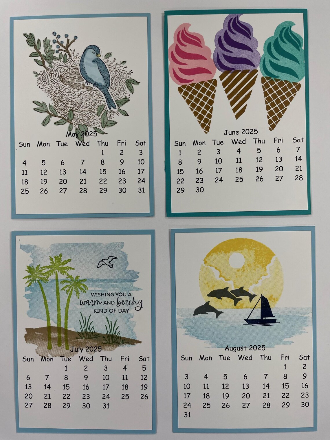 Desktop Calendar 2025 Handheld Calendar Calendar at a Glance Desktop ...