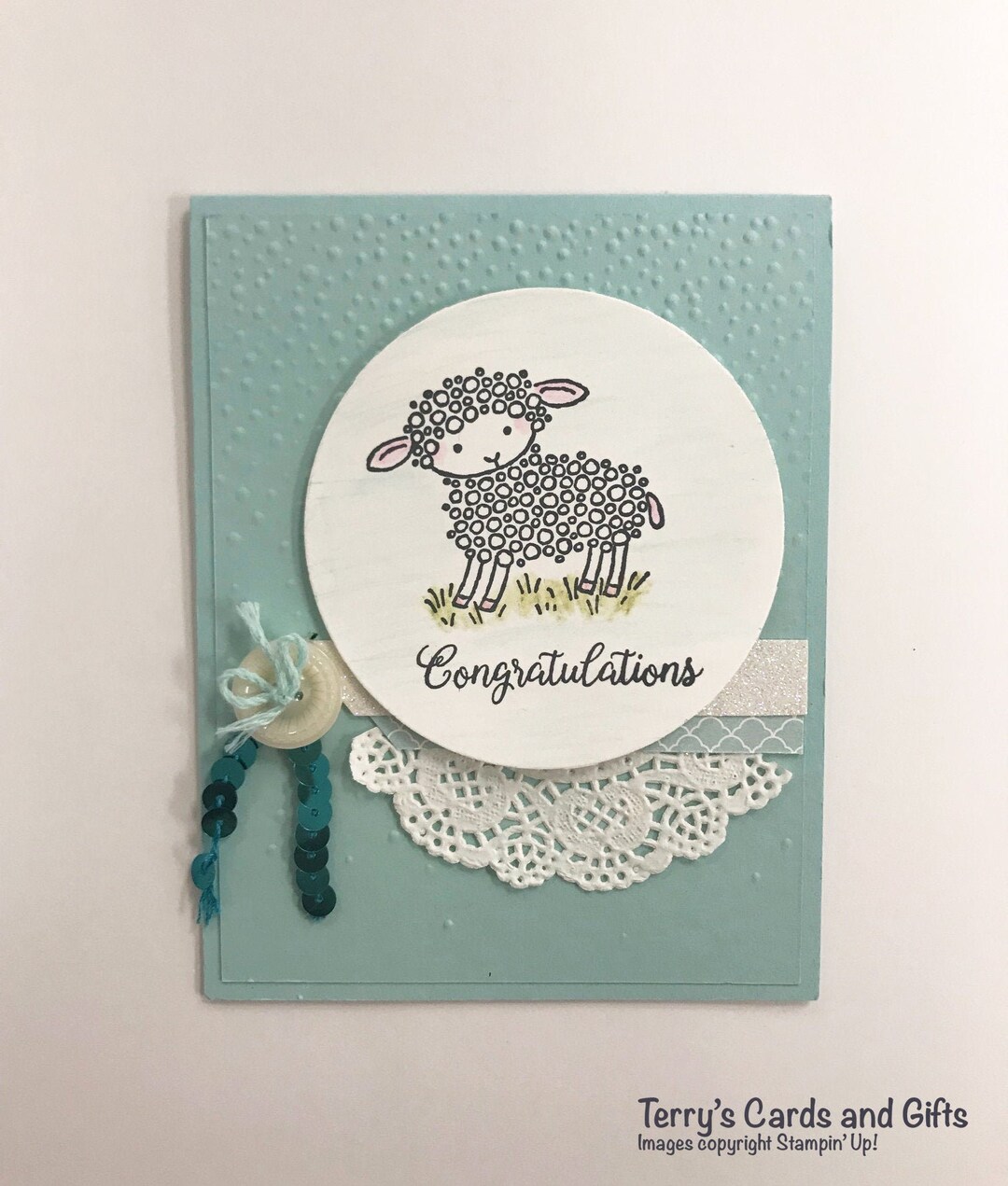 Little Lamb Baby Card - Etsy