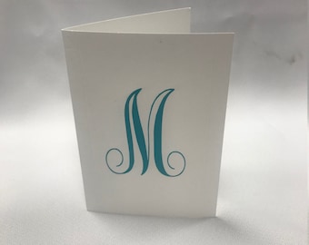 Initial Note Cards - Etsy