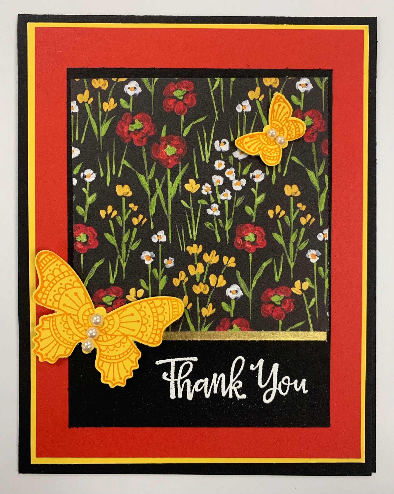 Butterfly Thank You Note - Etsy