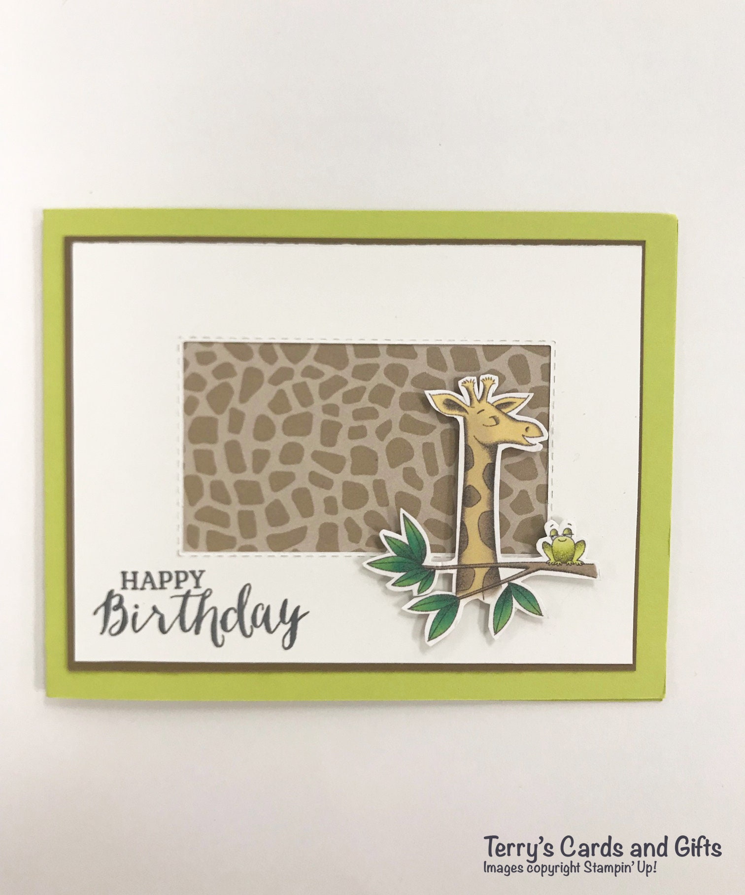 Giraffe Birthday Card - Etsy